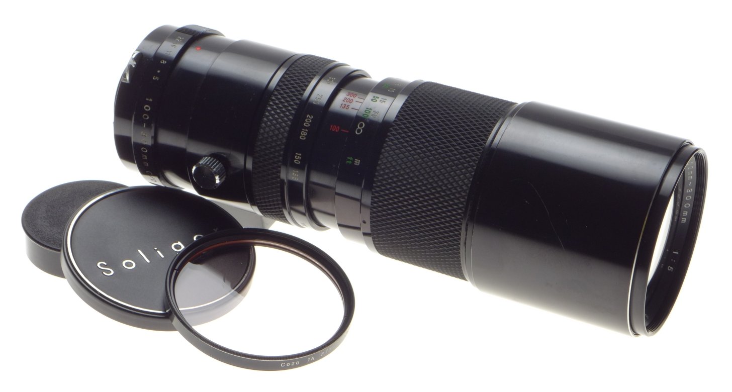 Lenses - SOLIGOR 100-300mm 1:5 Nikon F mount vintage SLR camera lens ...